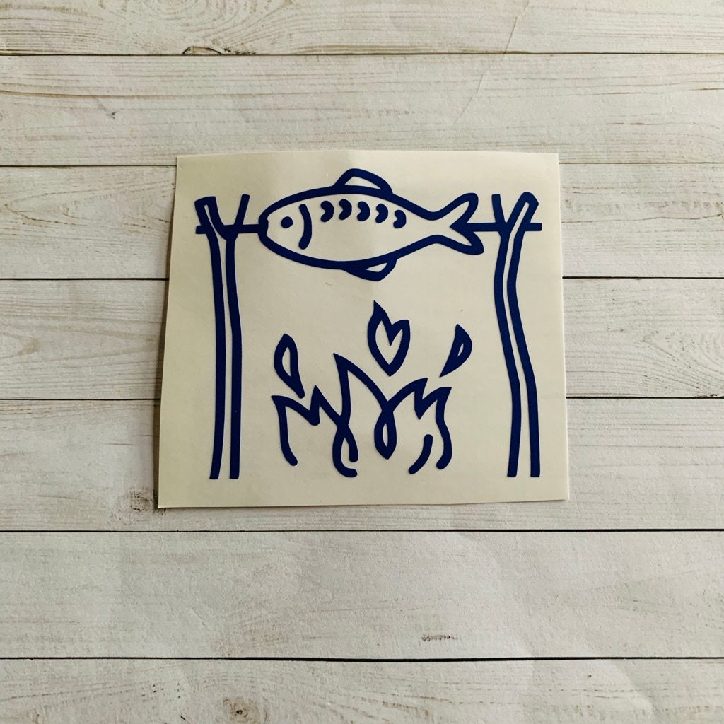 Fish Decal Fish Vinyl Decal Fish Sticker Camping Decal | Etsy