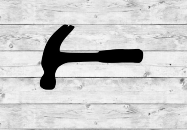 Hammer Decal Hammer Vinyl Decal Hammer Sticker Tool - Etsy