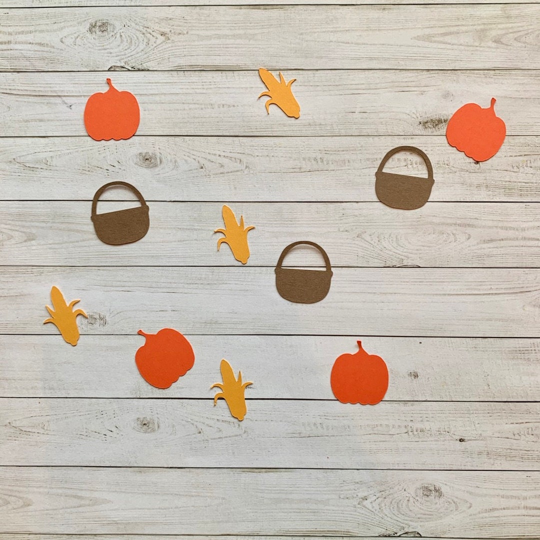 Harvest Confetti Set Thanksgiving Confetti Fall Confetti Autumn ...