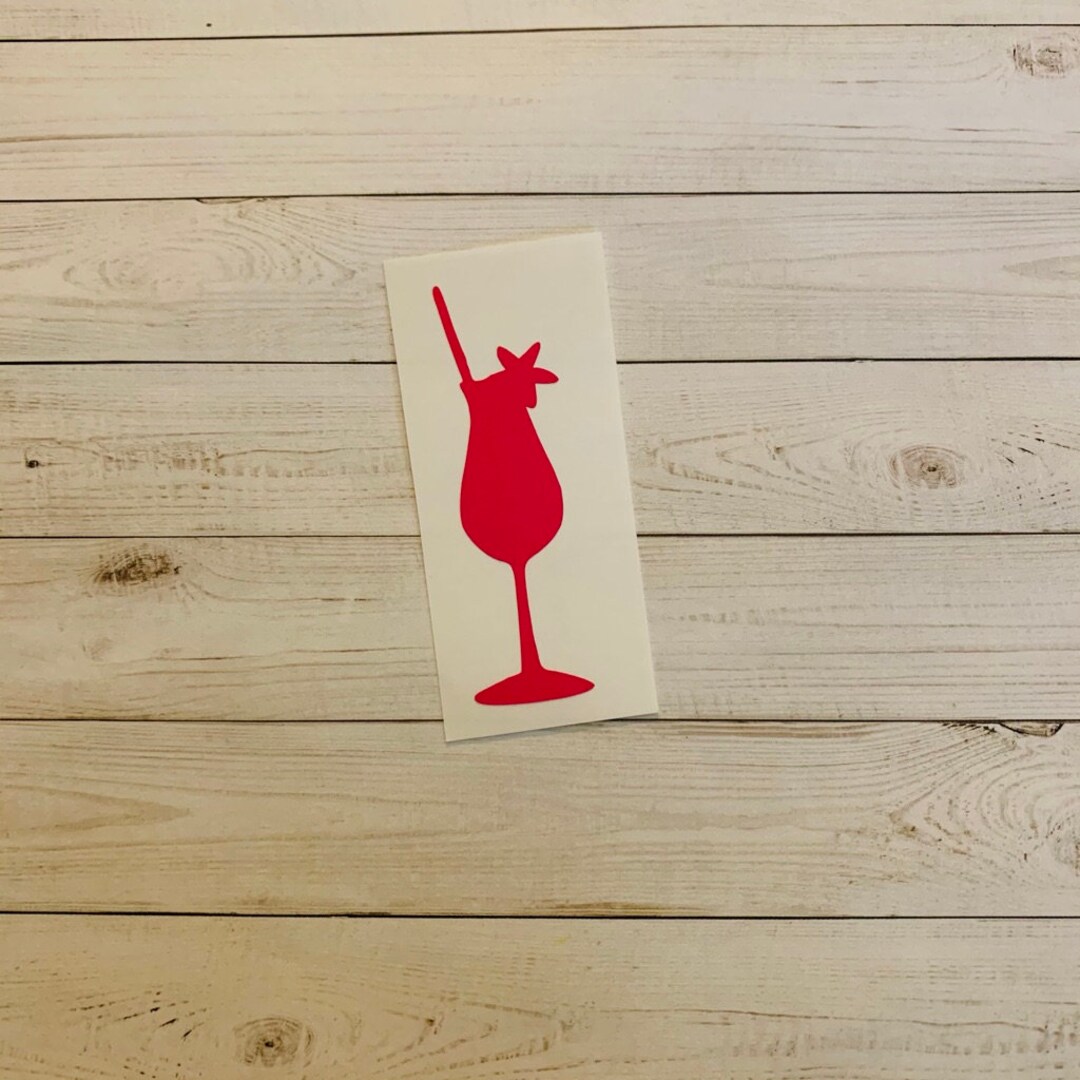 Tropical Cocktail Decal | Cocktail Decal | Cocktail Sticker | Tropical ...