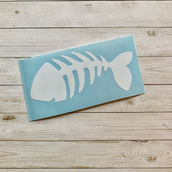 Bone Fish Decal Fish Decal Fish Vinyl Decal Fish Sticker | Etsy