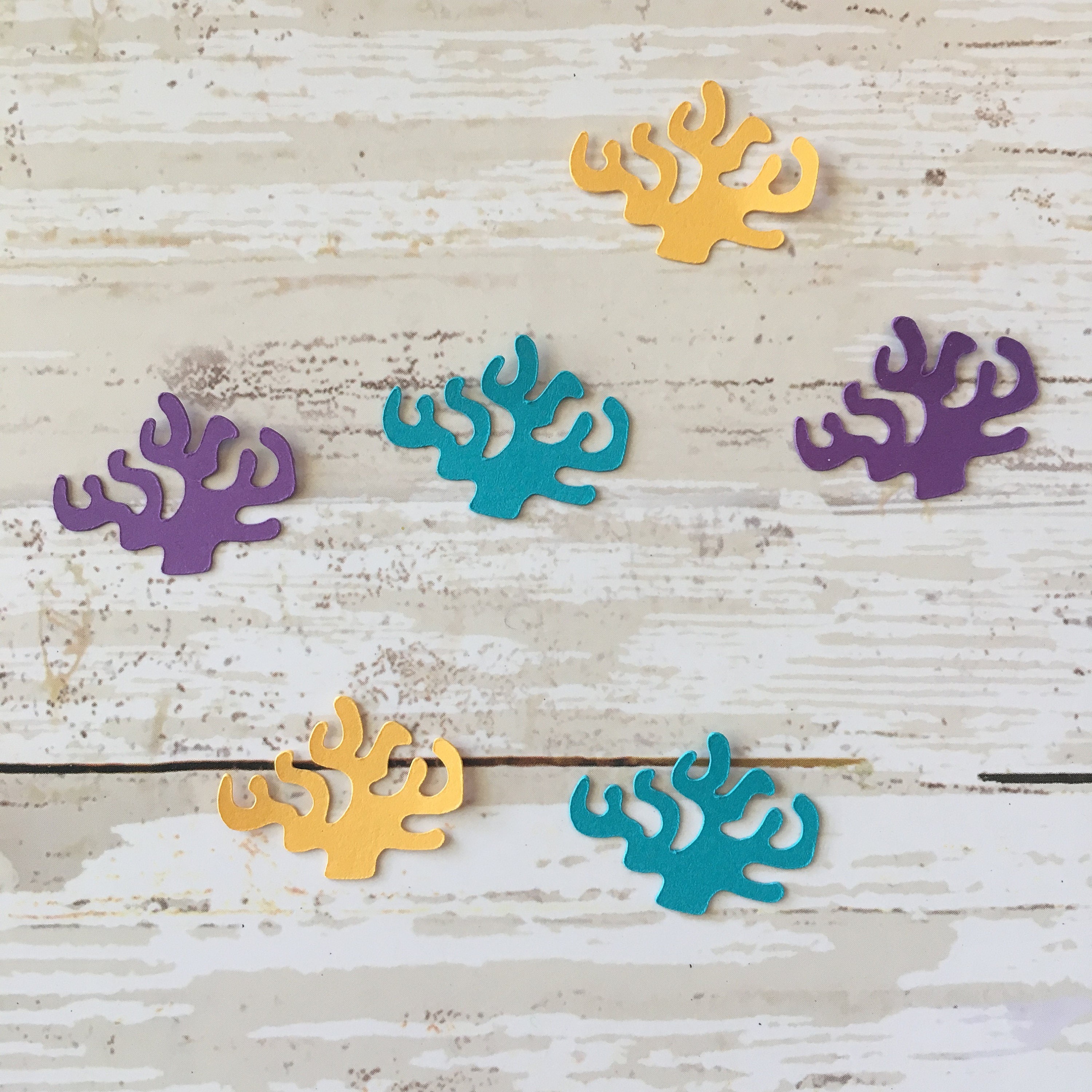 Coral Confetti Coral Cut Out Coral Decoration Reef - Etsy