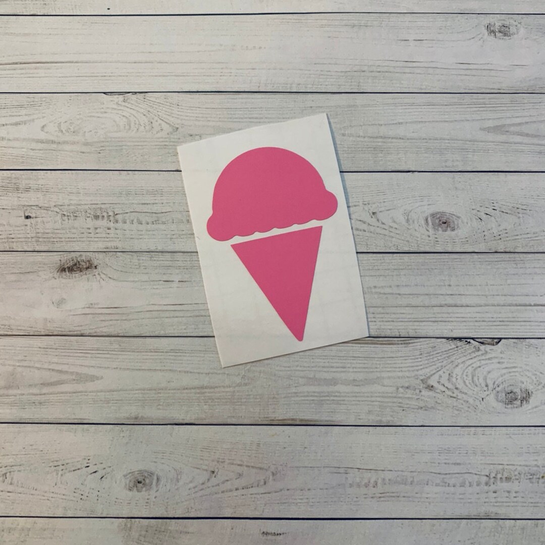Ice Cream Cone Decal | Ice Cream Cone Sticker | Ice Cream Sticker | Ice ...