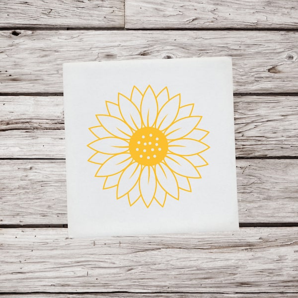 Sunflower Decal - Etsy