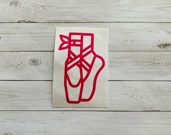 Ballet Shoes Monogram Decal - Etsy