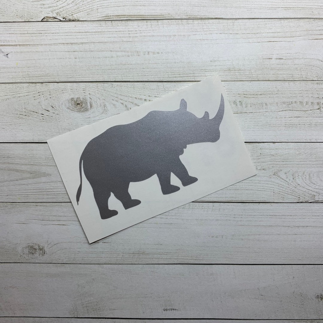 Rhino Decal | Rhino Sticker | Rhinoceros Decal | Rhinoceros Sticker ...