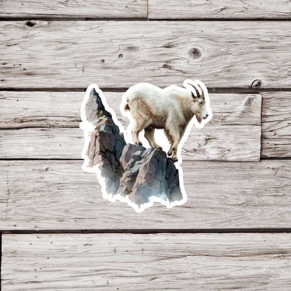 Mountain Goat Sticker - Etsy
