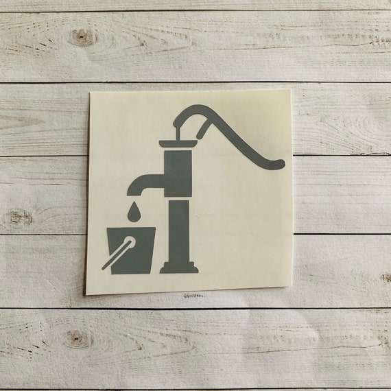 Hand Pump Decal Hand Pump Sticker Pitcher Pump Decal - Etsy