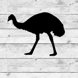 Emu Decal | Emu Vinyl Decal | Emu Sticker | Bird Decal | Bird Vinyl ...