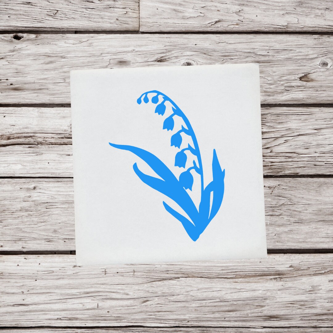 Bluebell Flower Decal, Lily of the Valley Flower Decal, Bluebell ...