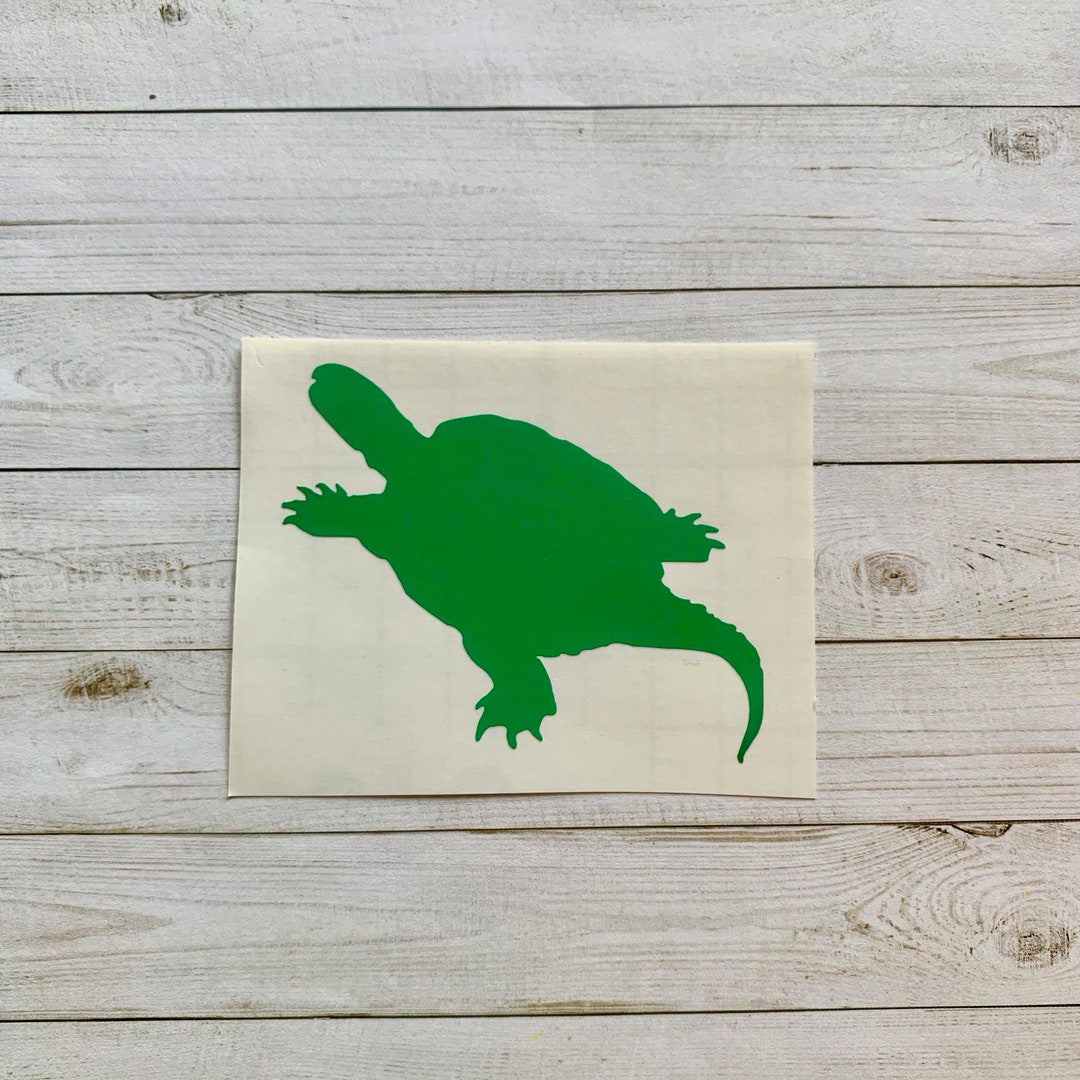 Snapping Turtle Decal | Snapping Turtle Sticker | Turtle Decal | Turtle ...