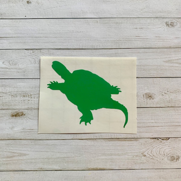 Snapping Turtle Car Decal - Etsy