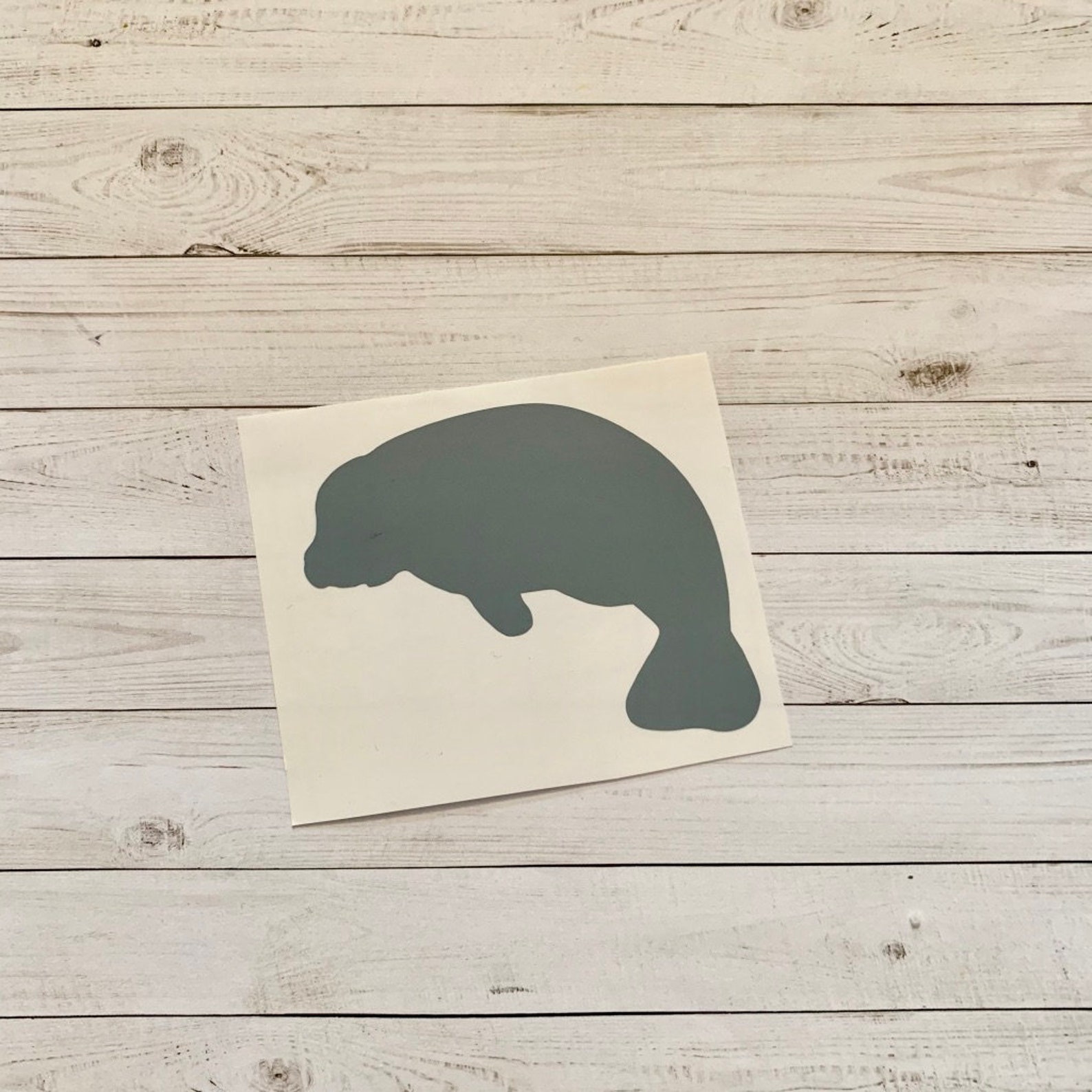 Manatee Decal Manatee Vinyl Decal Manatee Sticker Animal - Etsy