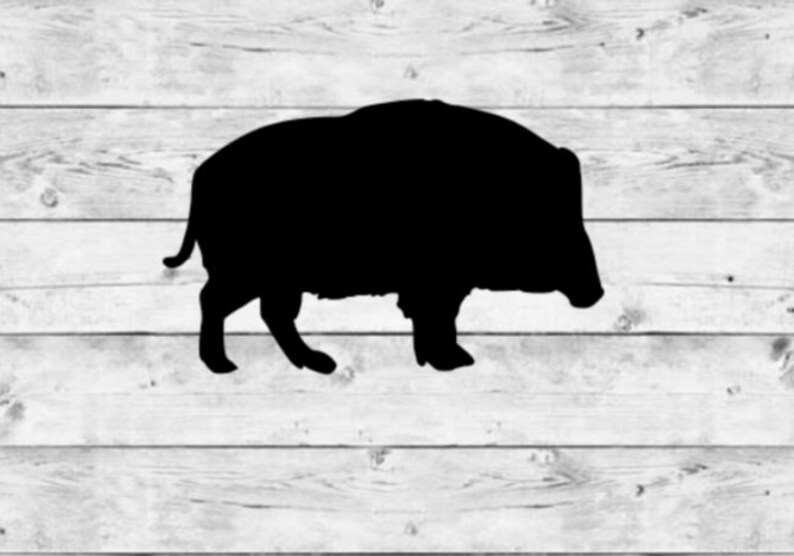 Boar Decal Boar Sticker Boar Vinyl Decal Wild Boar Decal - Etsy