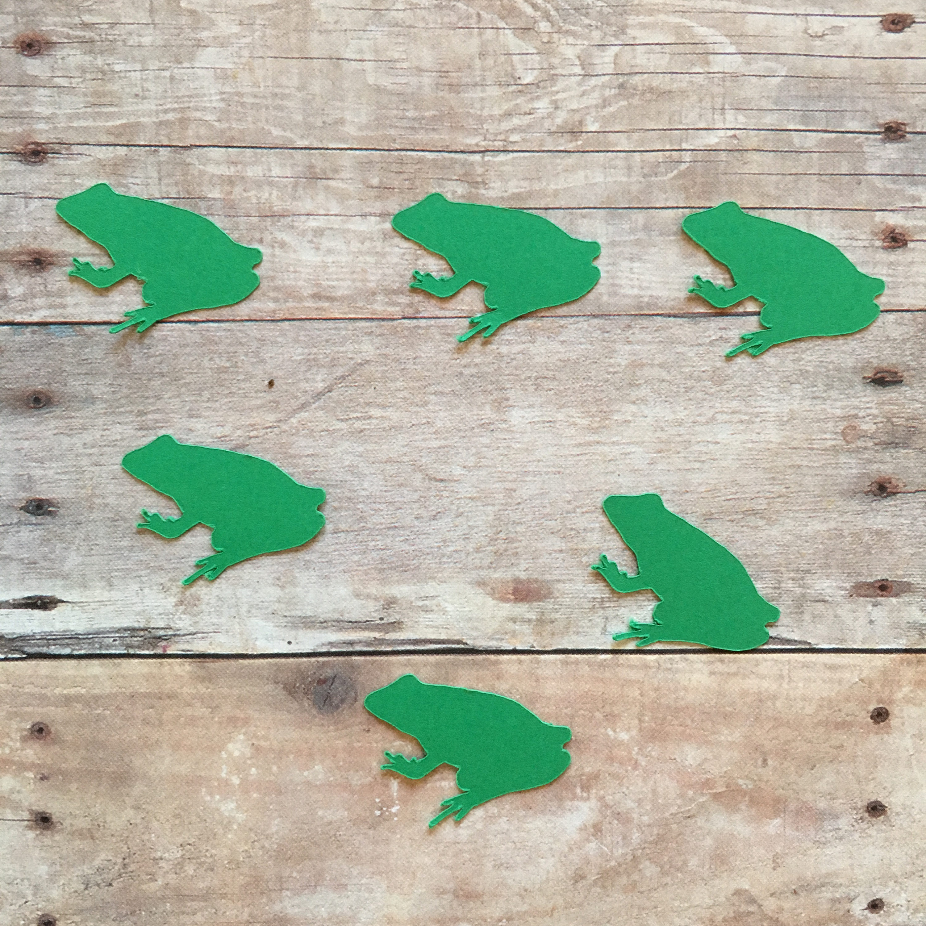 Frog Confetti | Frog Cut Outs | Frog Decorations | Amphibian Confetti ...