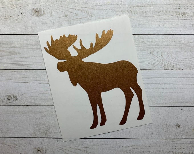 Moose Vinyl Decal - Etsy