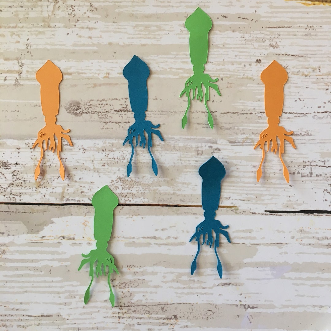 Giant Squid Confetti | Giant Squid Cut Out | Squid Confetti | Squid Cut ...