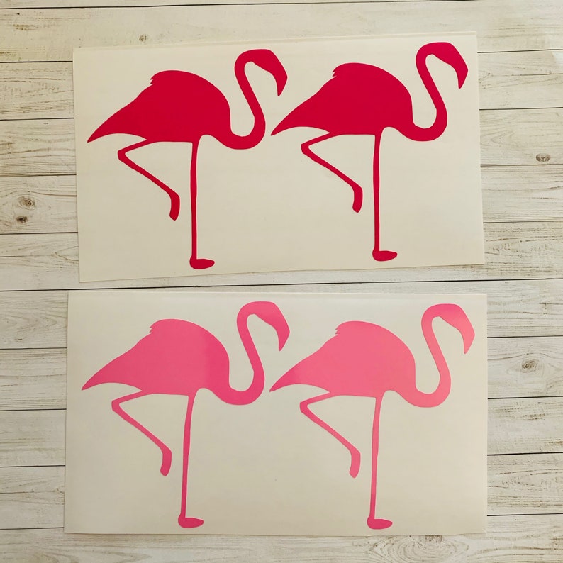 Flamingo Decal Flamingo Vinyl Decal Flamingo Sticker | Etsy