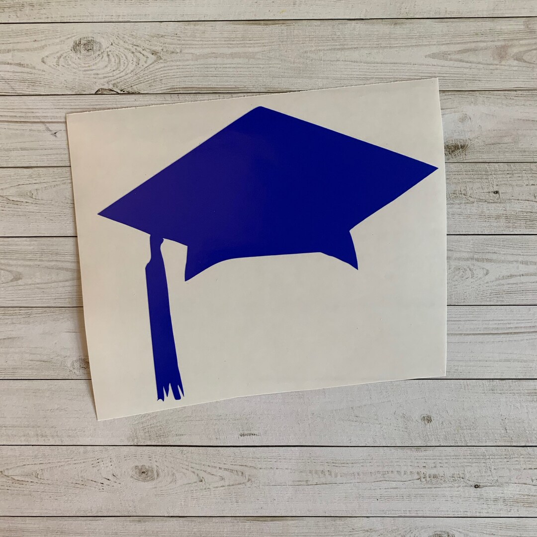 Graduation Cap Decal | Graduation Cap Sticker | Hat Decal | Hat Sticker ...