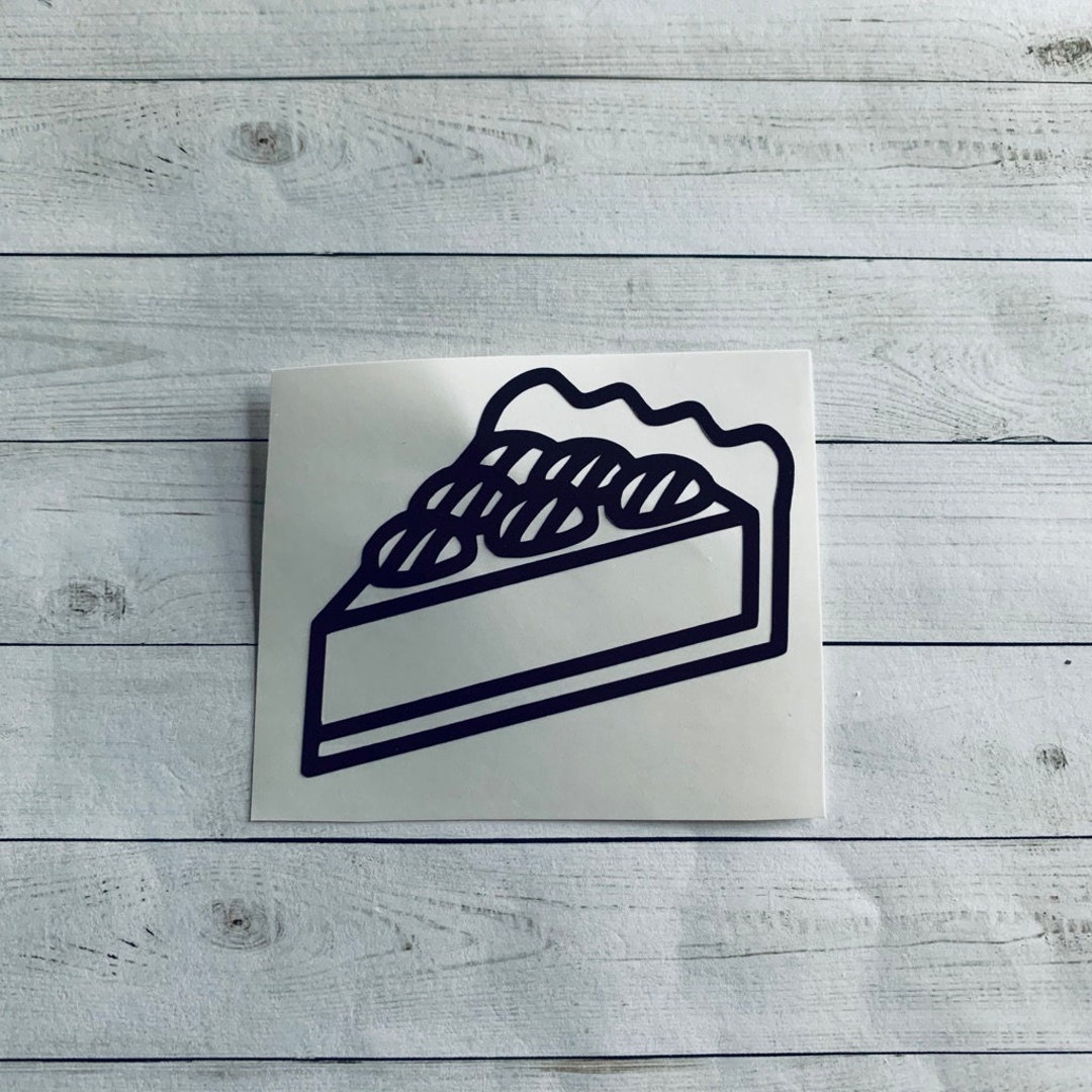 Pecan Pie Decal | Pie Vinyl Decal | Pie Sticker | Dessert Decal ...