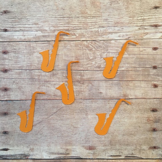Saxophone Confetti Saxophone Cut Out Saxophone Decoration - Etsy