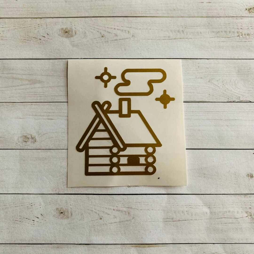 Cabin Decal | Cabin Vinyl Decal | Cabin Sticker | Log Cabin Decal | Log ...