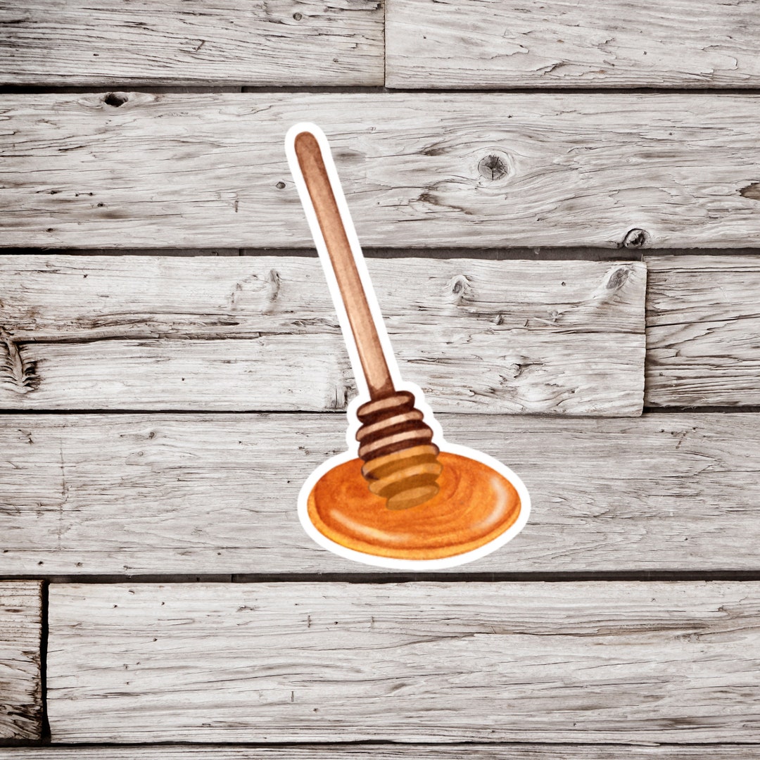 Honey Dipper Sticker, Honey Sticker, Beekeeping Sticker, Waterproof ...