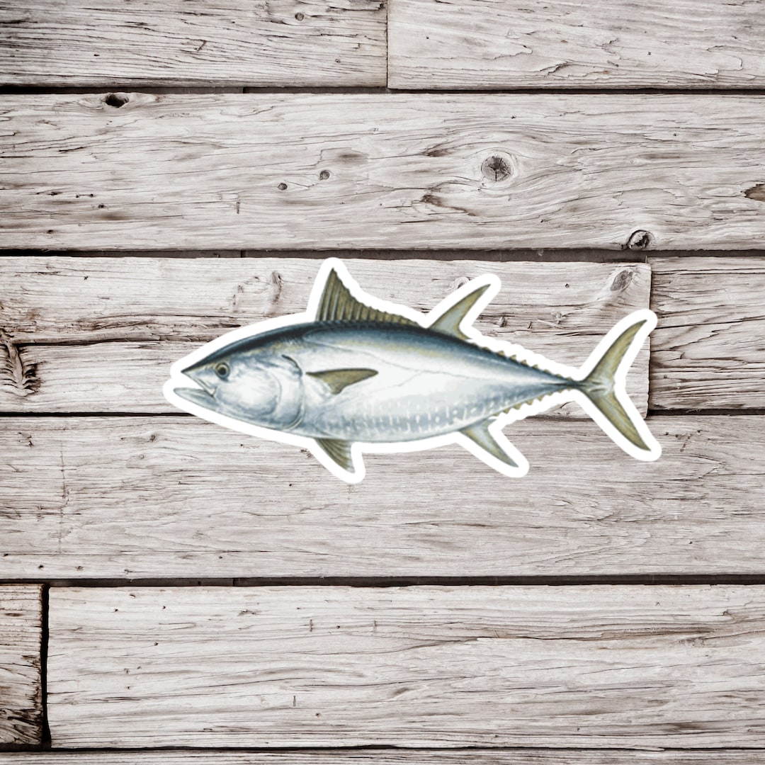 Tuna Sticker, Bluefin Tuna Sticker, Waterproof Sticker, Fish Sticker ...