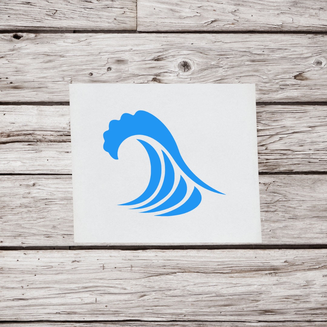 Wave Decal | Wave Vinyl Decal | Wave Sticker | Water Decal | Water ...