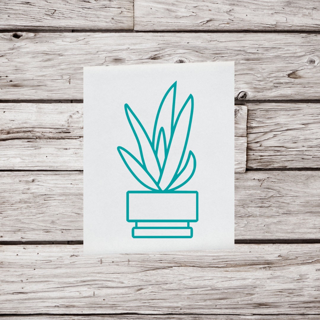 House Plant Decal, House Plant Sticker, Plant Decal, Plant Sticker ...