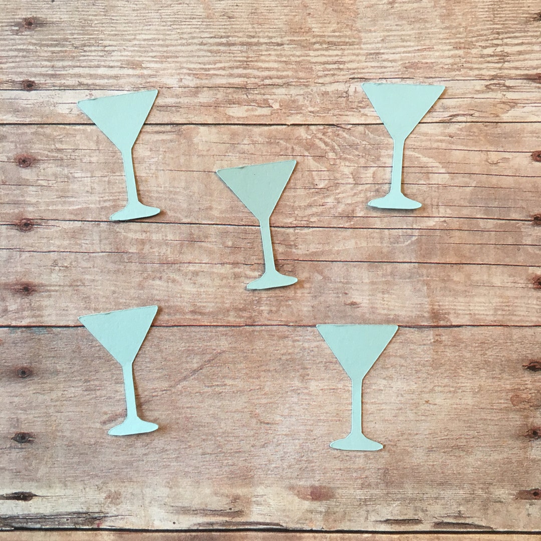 Martini Confetti | Martini Cut Out | Martini Decoration | Cocktail ...