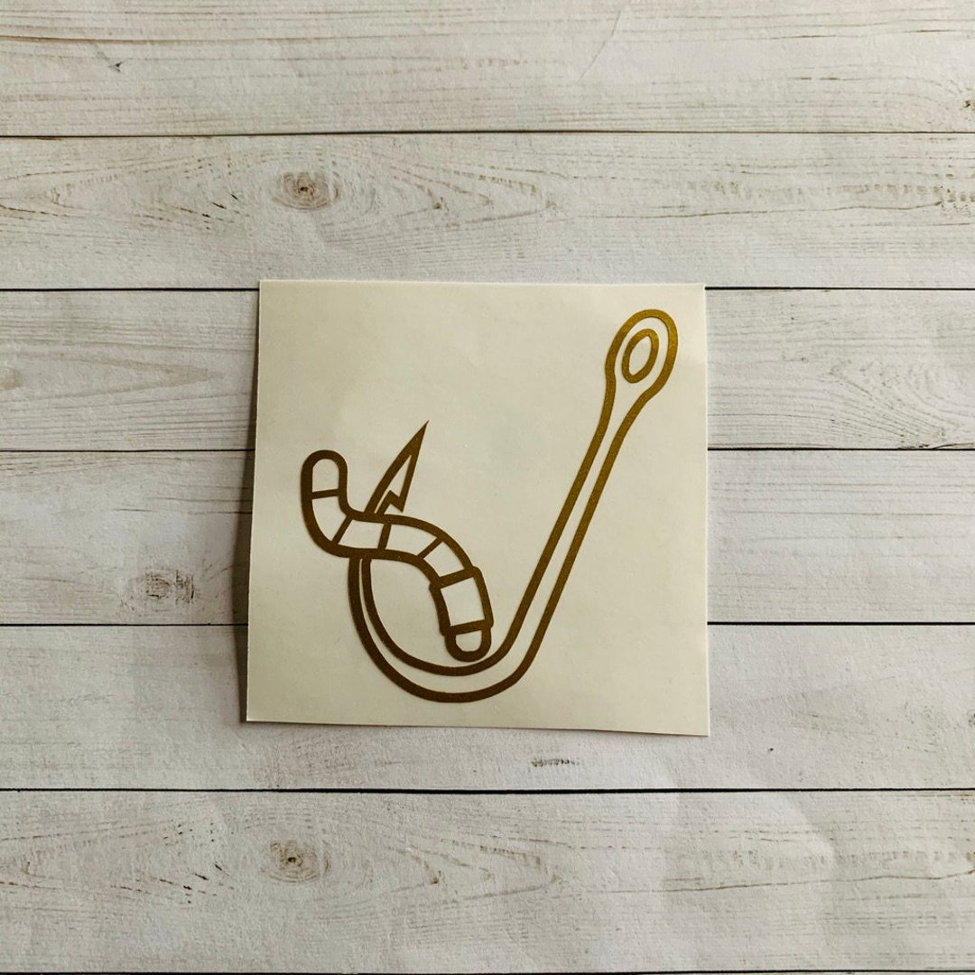 Hook Decal | Hook Sticker | Hook Vinyl Decal | Fishing Decal | Fishing ...