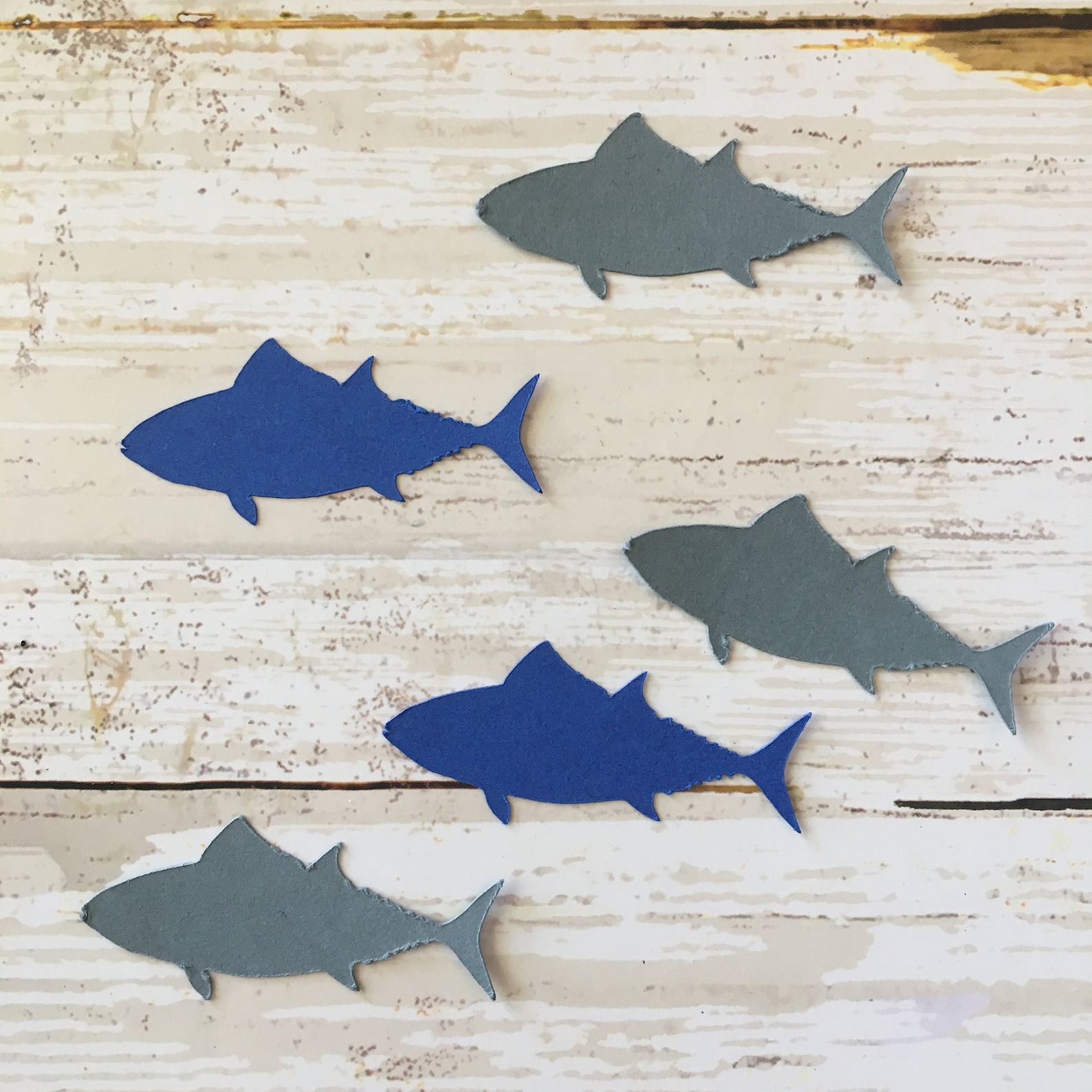 Tuna Fish Confetti | Tuna Fish Cut Out | Tuna Decoration | Fish ...