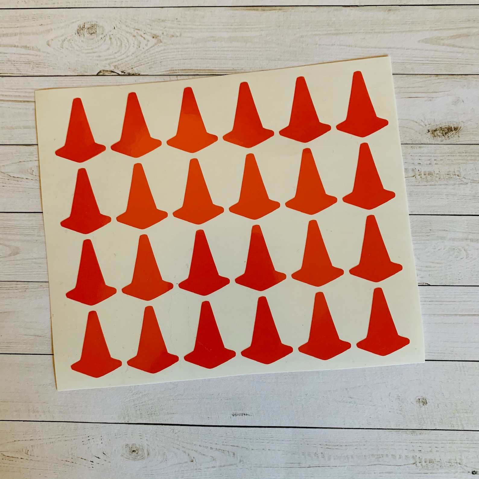 Cone Decal Cone Vinyl Decal Cone Sticker Traffic Cone - Etsy