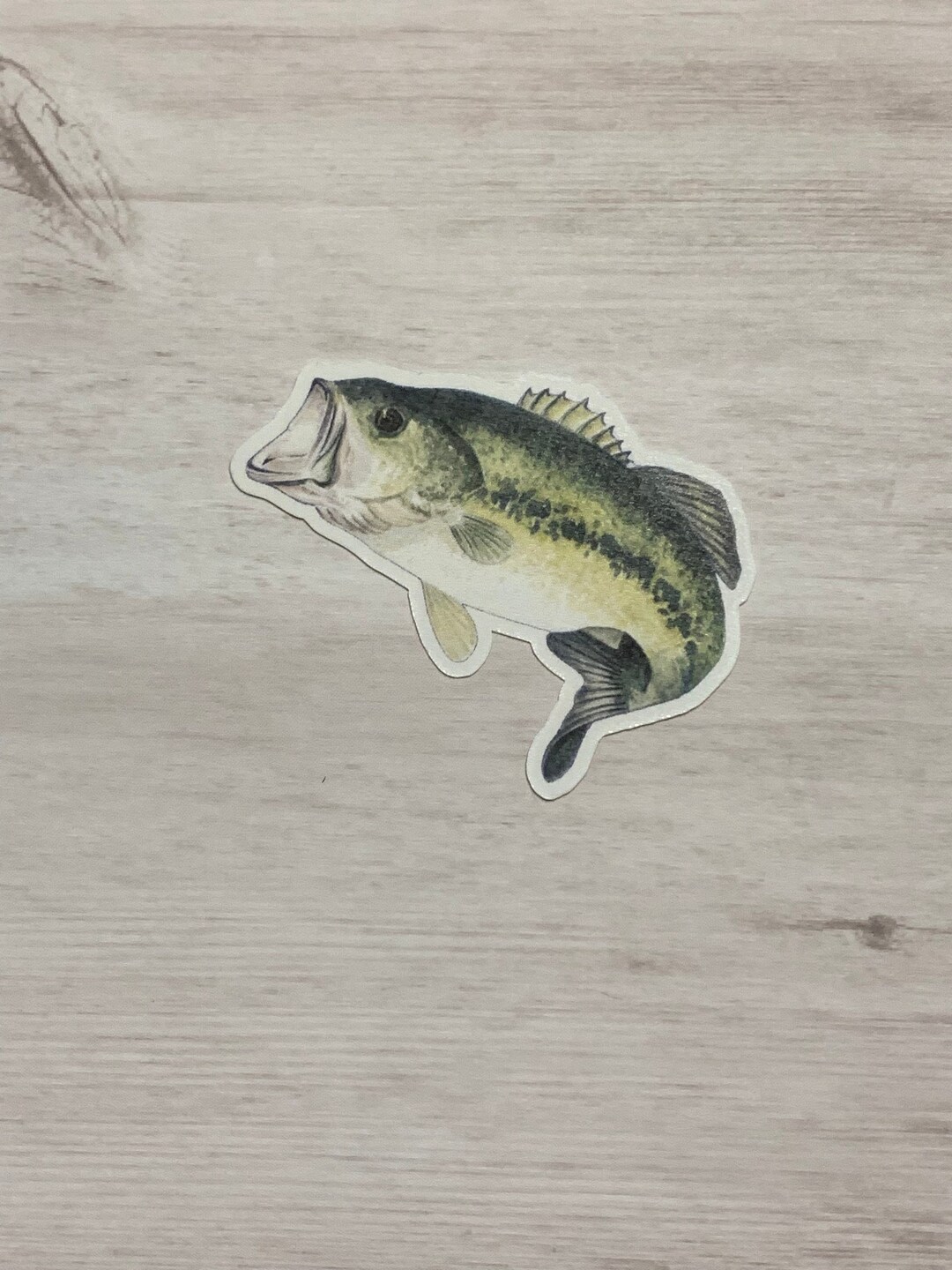 Bass Sticker or Magnet, Bass Magnet, Fish Sticker, Fisherman Sticker ...