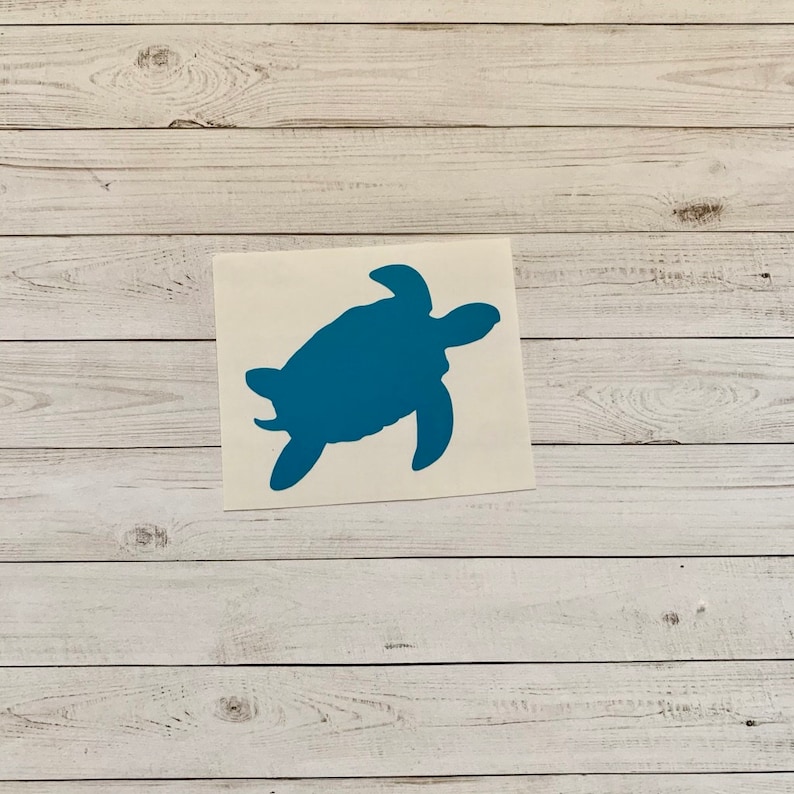 Sea Turtle Decal Sea Turtle Vinyl Decal Sea Turtle Sticker | Etsy