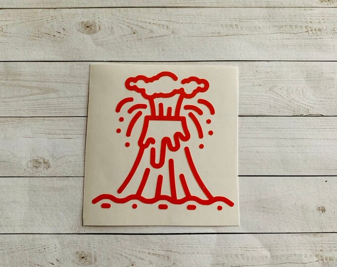 Volcano Decal | Volcano Sticker | Volcano Decoration | Volcano Theme ...
