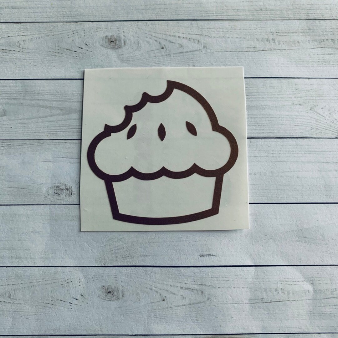 Muffin Decal | Muffin Sticker | Muffin Decoration | Food Decal | Bakery ...