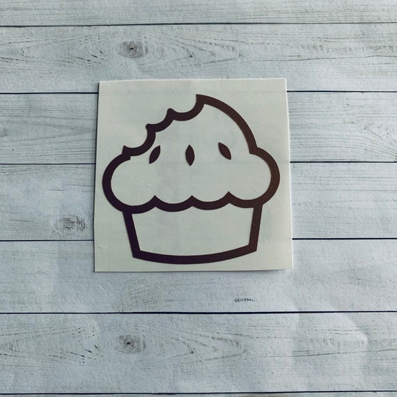 Muffin Decal Muffin Sticker Muffin Decoration Food Decal | Etsy