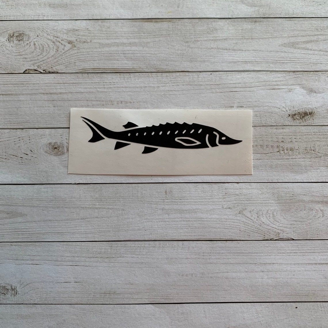 Sturgeon Decal Sturgeon Vinyl Decal Sturgeon Sticker - Etsy