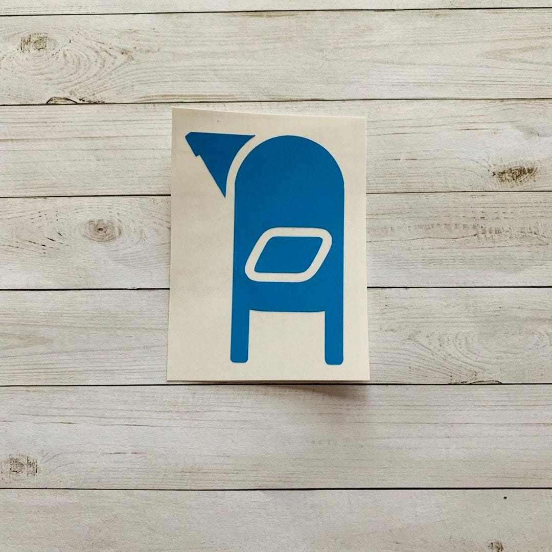 Post Office Box Decal | Post Office Box Sticker | Post Box Decal | Mail ...