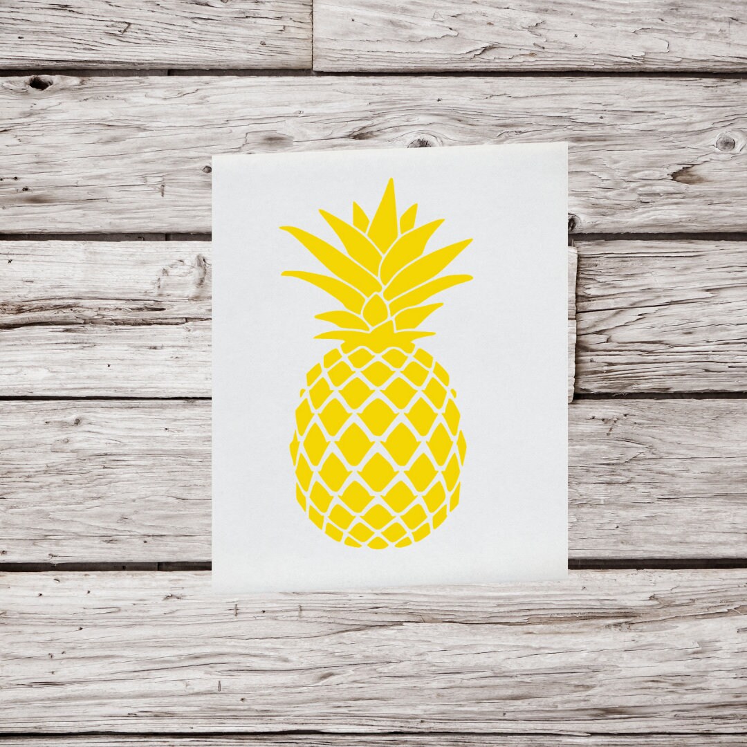 Pineapple Decal, Pineapple Sticker, Pineapple Vinyl Decal, Fruit Decal ...