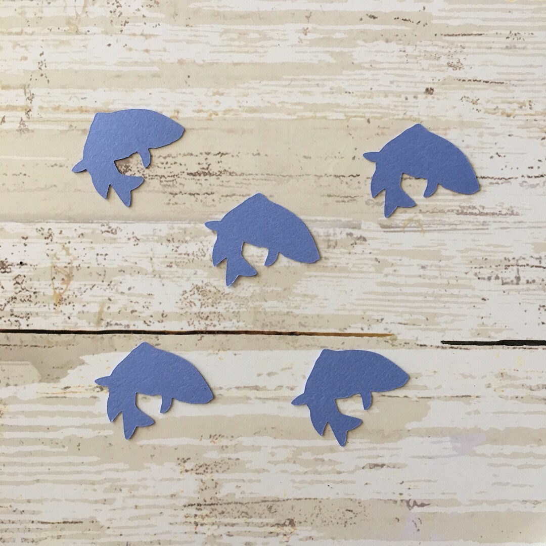 Fish Confetti | Fish Cut Out | Fish Decoration | Fish Favors | Salmon ...