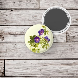 Regal Pelargonium Flower Pin, Flower Pin Back Button, Flower Pin ...