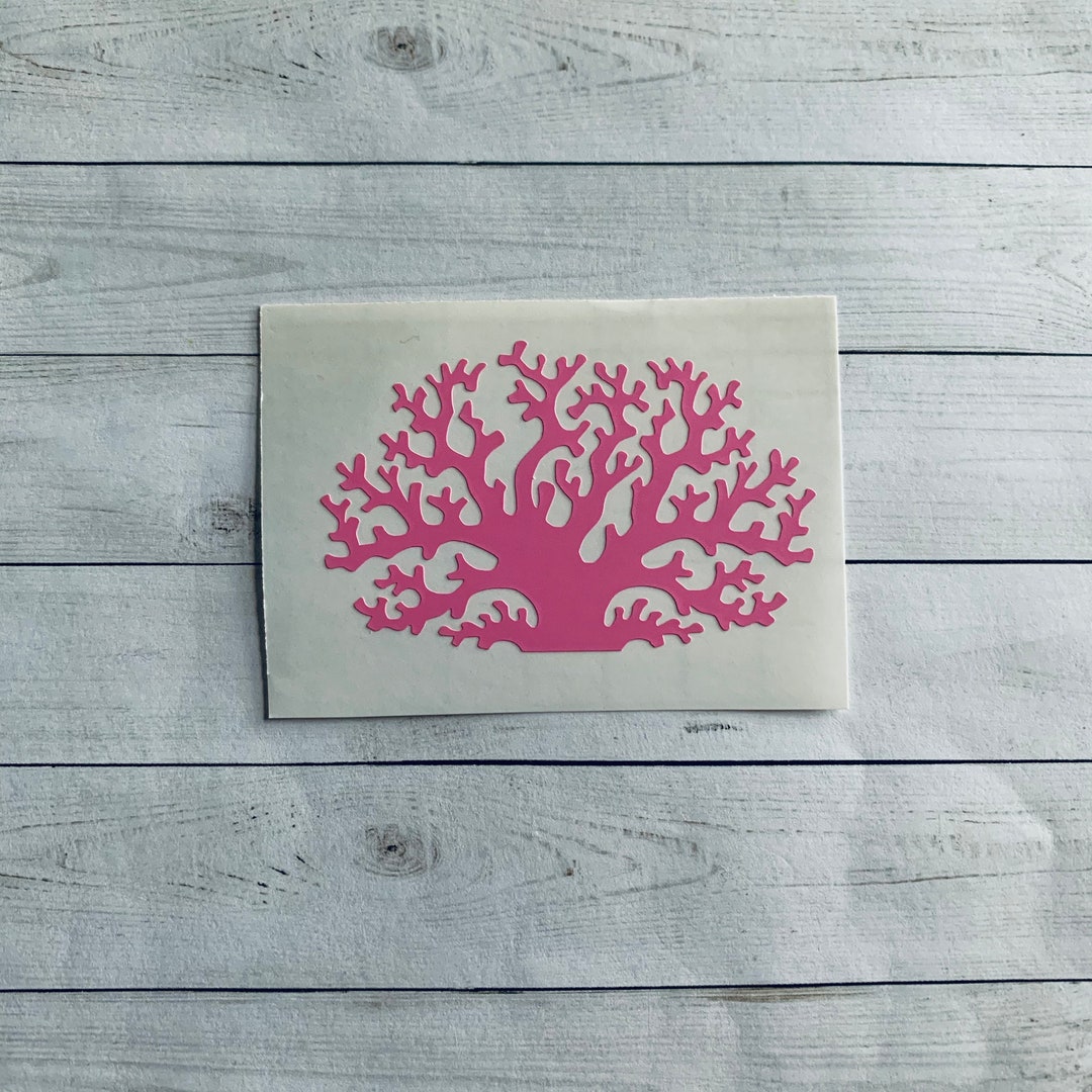 Coral Decal | Coral Vinyl Decal | Coral Sticker | Ocean Sticker | Ocean ...