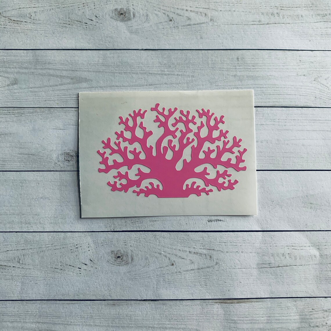 Coral Decal Coral Vinyl Decal Coral Sticker Ocean - Etsy