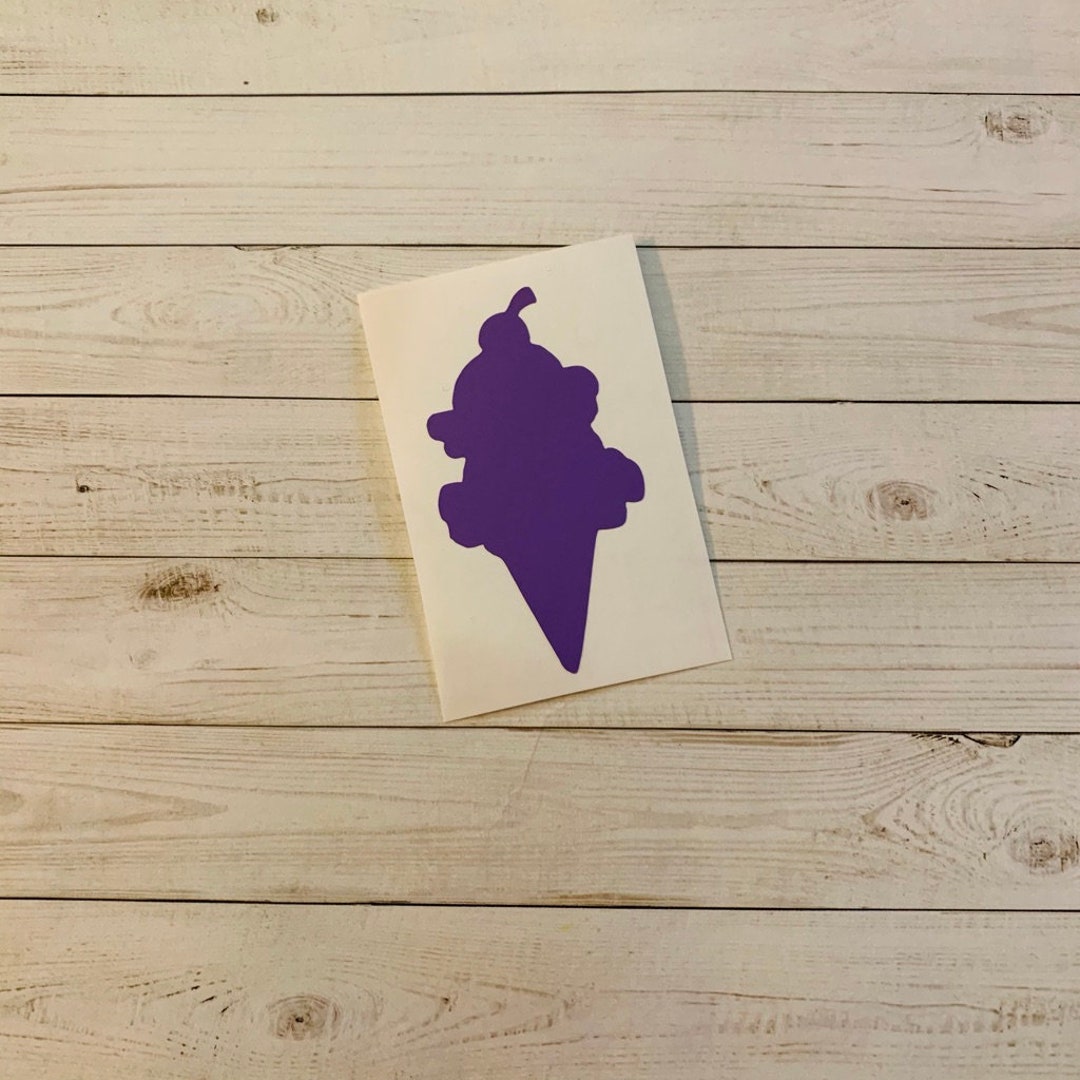 Ice Cream Cone Decal Ice Cream Cone Sticker Ice Cream Sticker Ice Cream ...