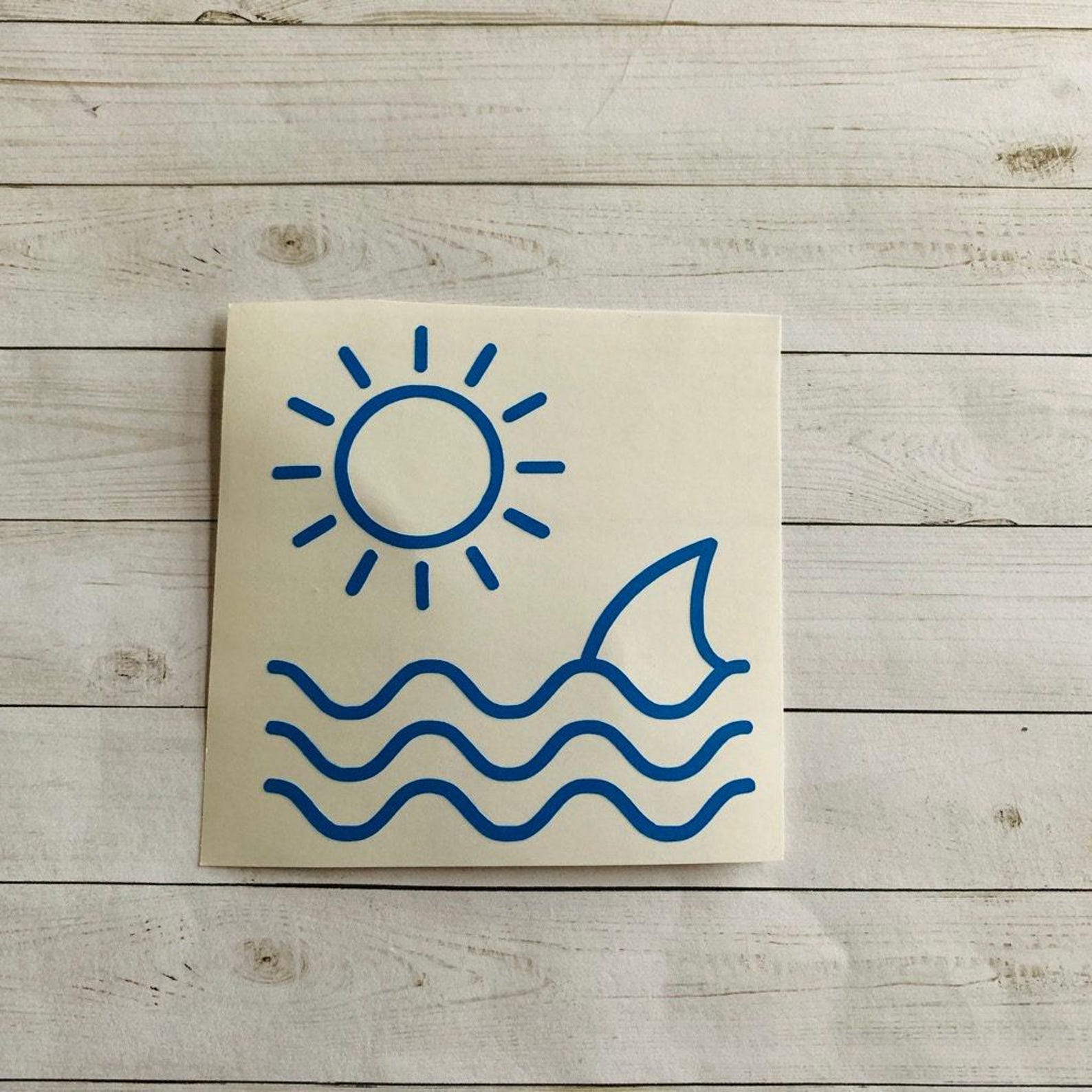 Shark Decal | Shark Vinyl Decal | Shark Sticker | Animal Sticker ...