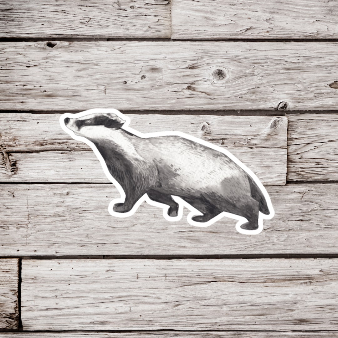 Badger Sticker or Magnet, Badger Sticker, Badger Magnet, Waterproof ...