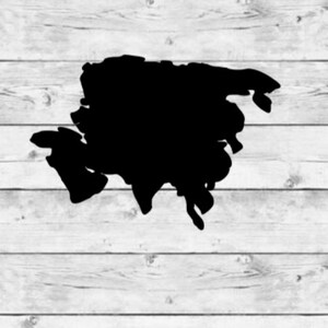 Asia Decal | Asia Vinyl Decal | Asia Sticker | Continent Decal | Asia ...